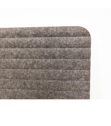 Mesa divisória acústica BENCH MODERN com linhas curvas 2P